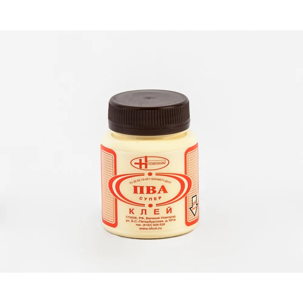 Клей ПВА новохим Супер Б. 80 г 00-00004031