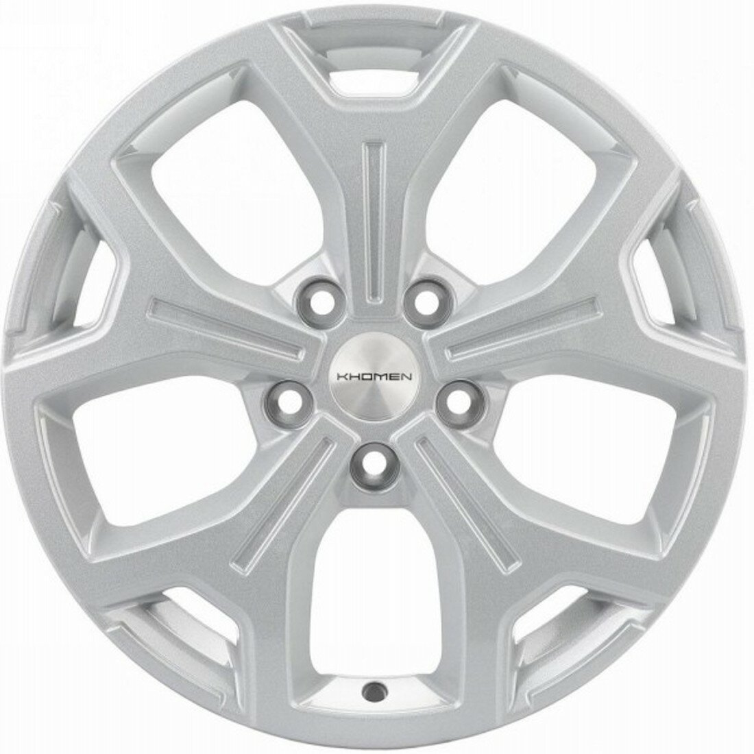 Колесный диск Khomen Wheels KHW1710 6,5x17 5x114,3 ET40 64,1 F-Silver литой для автомобиля