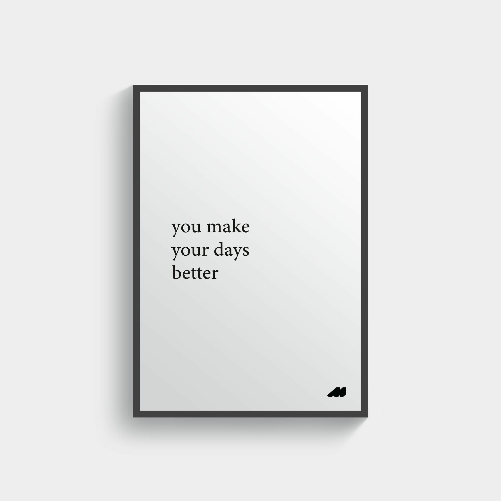 Постер meswero 21х30см с рамкой / soul / u mаke my days better