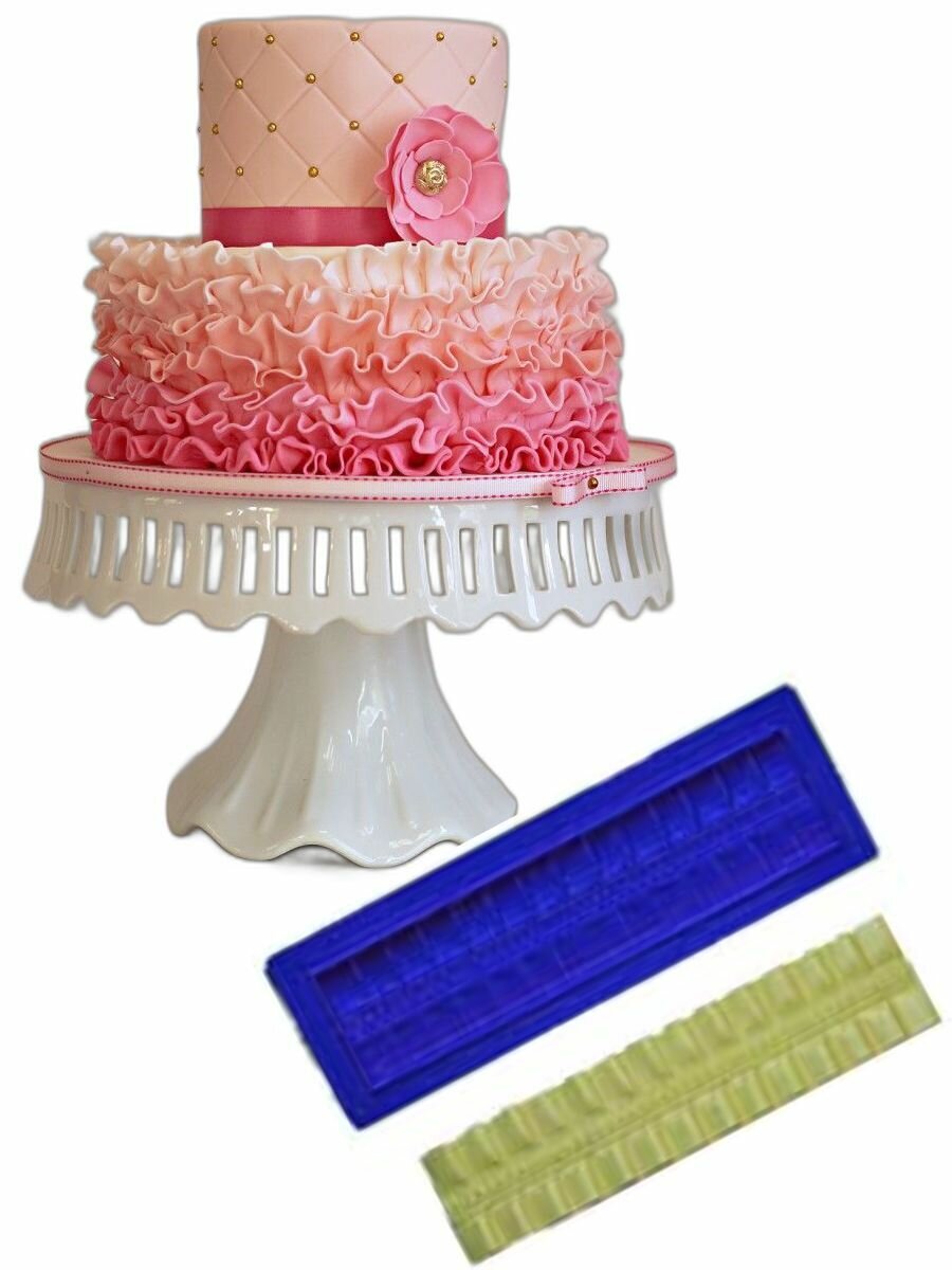 Молд для шоколада/мастики силиконовый Бантовая оборка 16х3.5 см (Набор из 1 шт.)