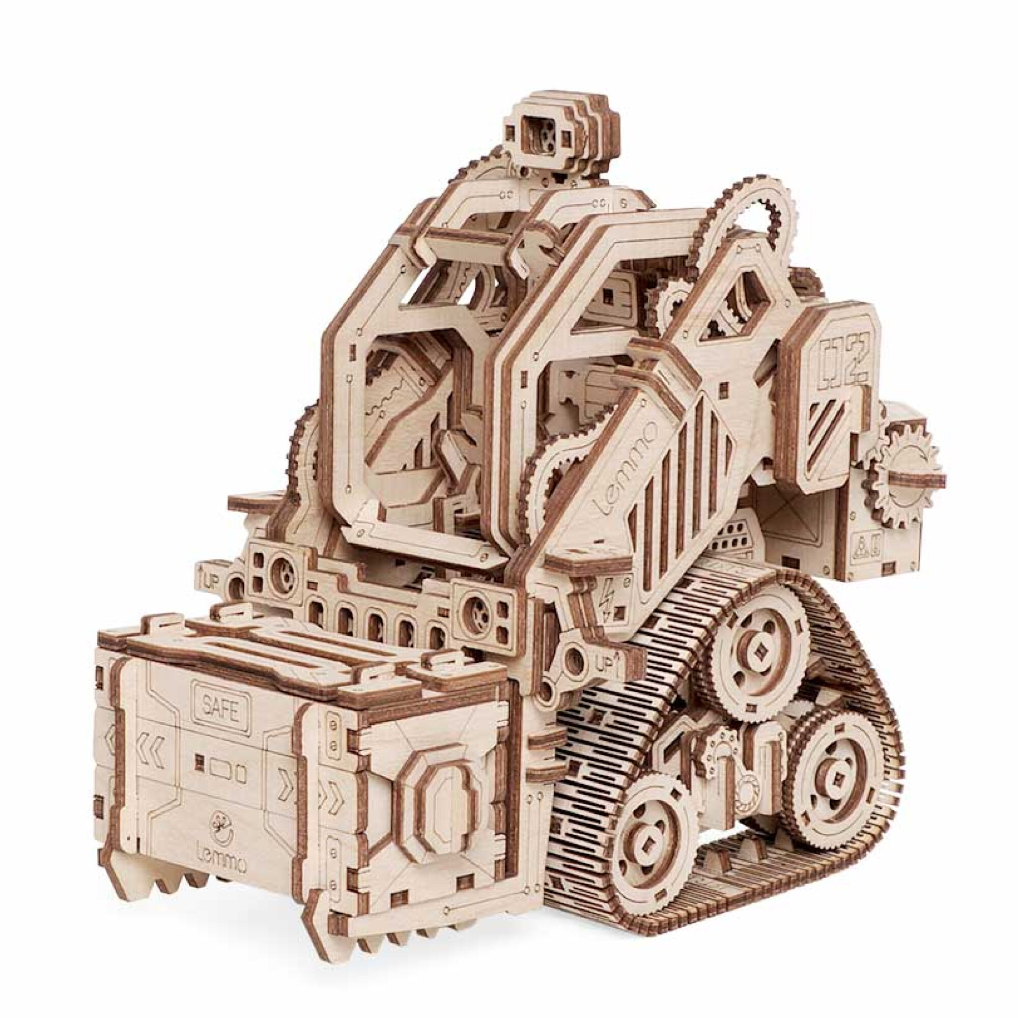 Конструктор Lemmo Космический робот Погрузчик деревянный 298 дет.