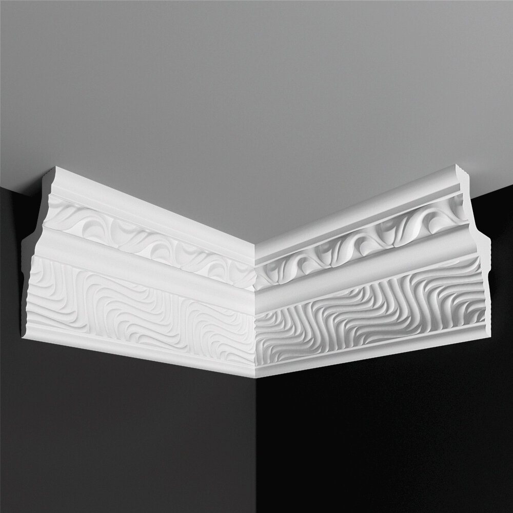 Угол Внутренний к Плинтусу Де-Багет ДП 17/100 Д2000хШ46хВ89 мм.