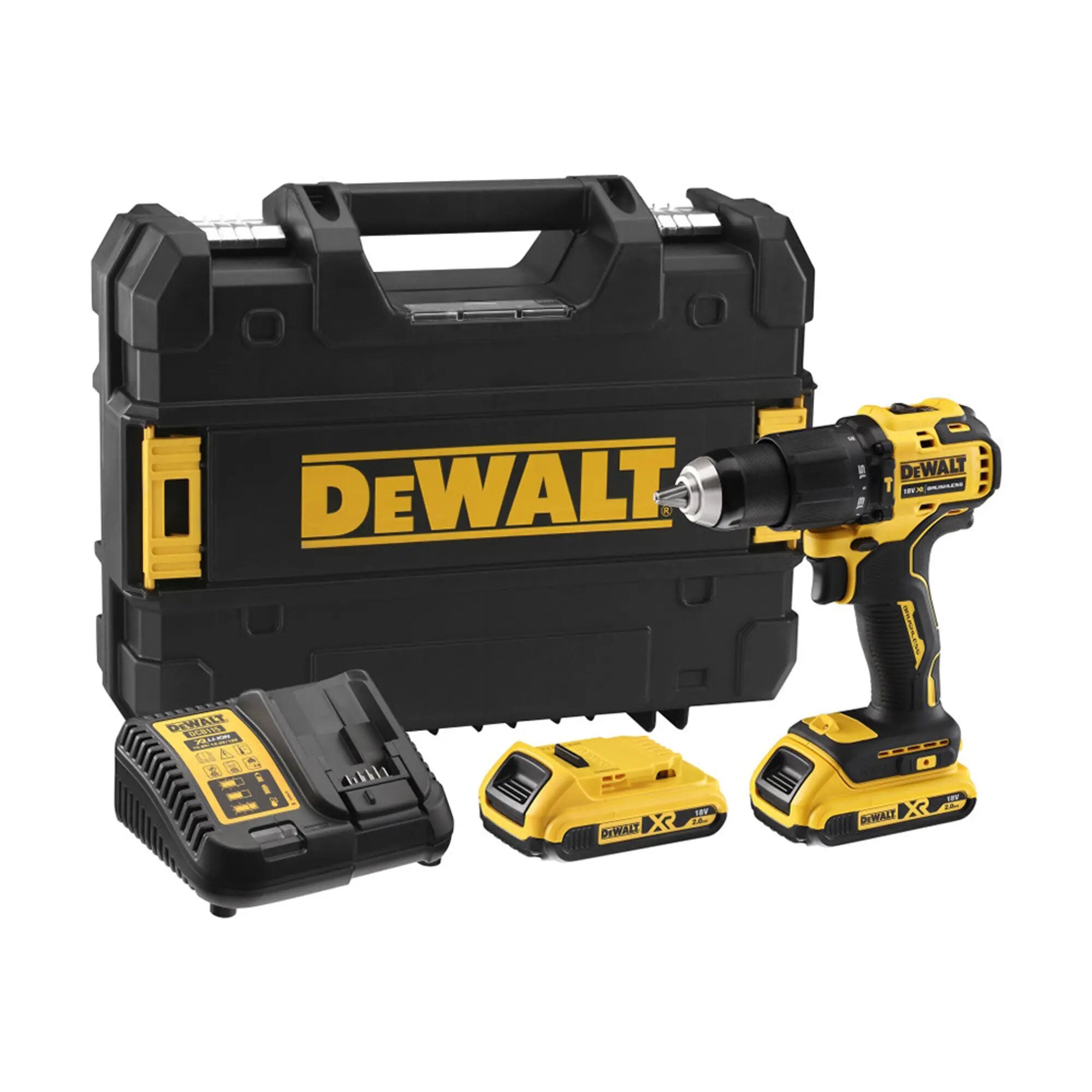 Аккумуляторная ударная дрель-шуруповерт DeWALT DCD709D2T-QW (DCD709D2T-QW)