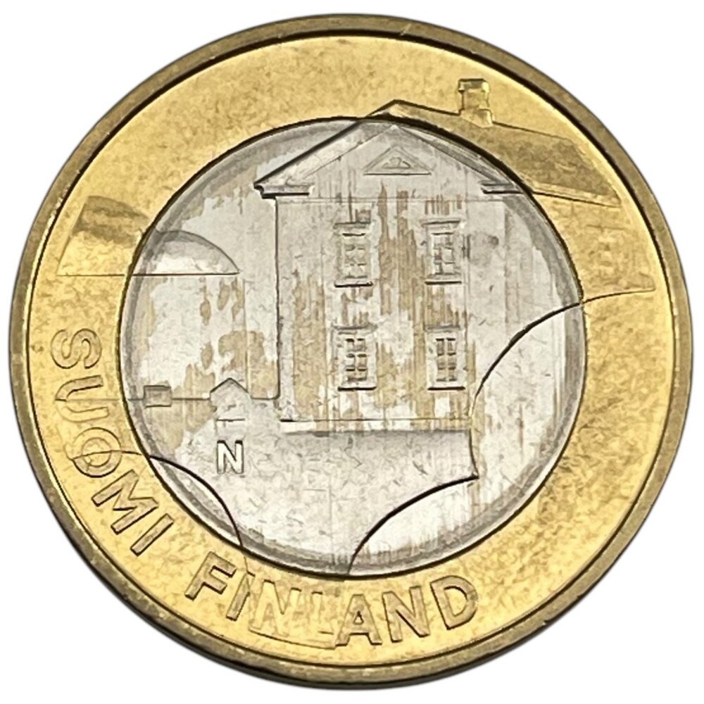 Финляндия 5 евро 2013 г. (Исторические регионы Финляндии. Строения - Остроботния)