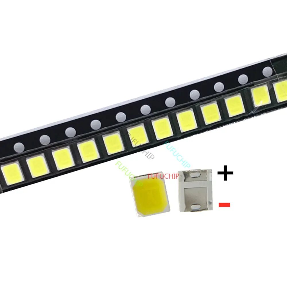 SMD LED диоды 2835 1Вт 0,5Вт белые 3-36В 3V0.5W4000K 100Pcs