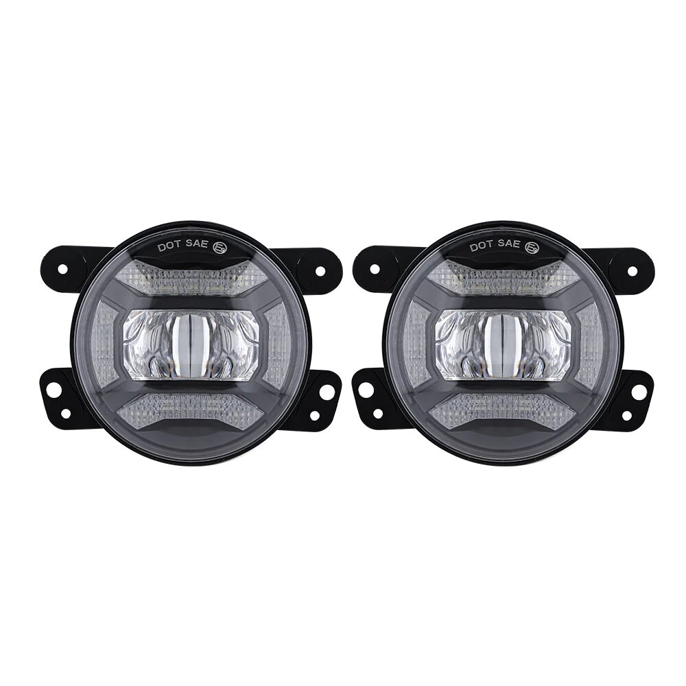 4-дюймовые светодиодные противотуманные фары мощностью 30 Вт для Jeep Wrangler JKU JK 07-17 внедорожных противотуманных фар для Chrysler PT Cruiser Dodge Grand Cherokee Lada 001