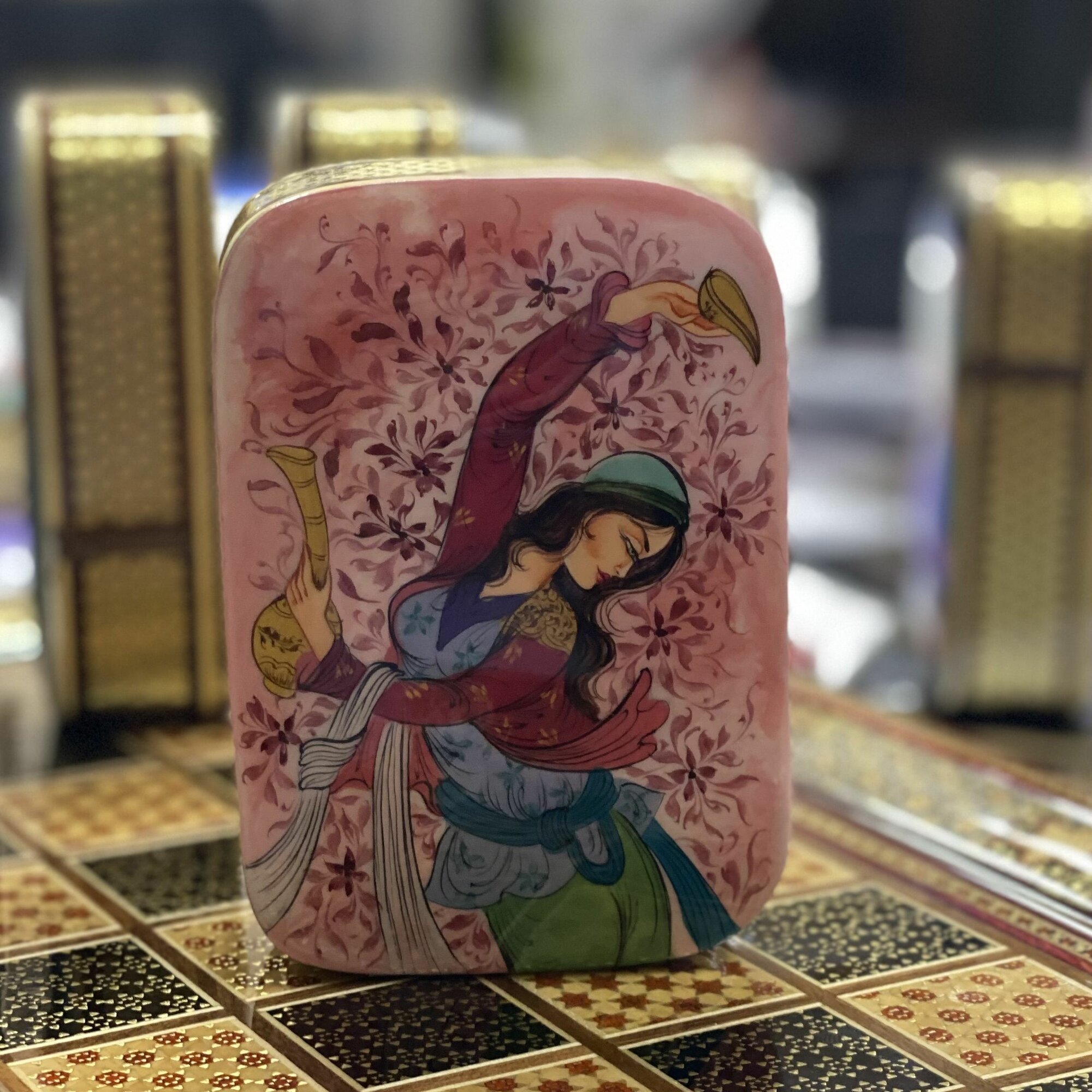 Чехол-футляр Персидский базар "Иран", для игральных карт, ручная работа, дерево