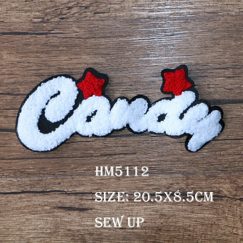 Вышивка "Candy" белая, HM5112, 20.5x8.5 см