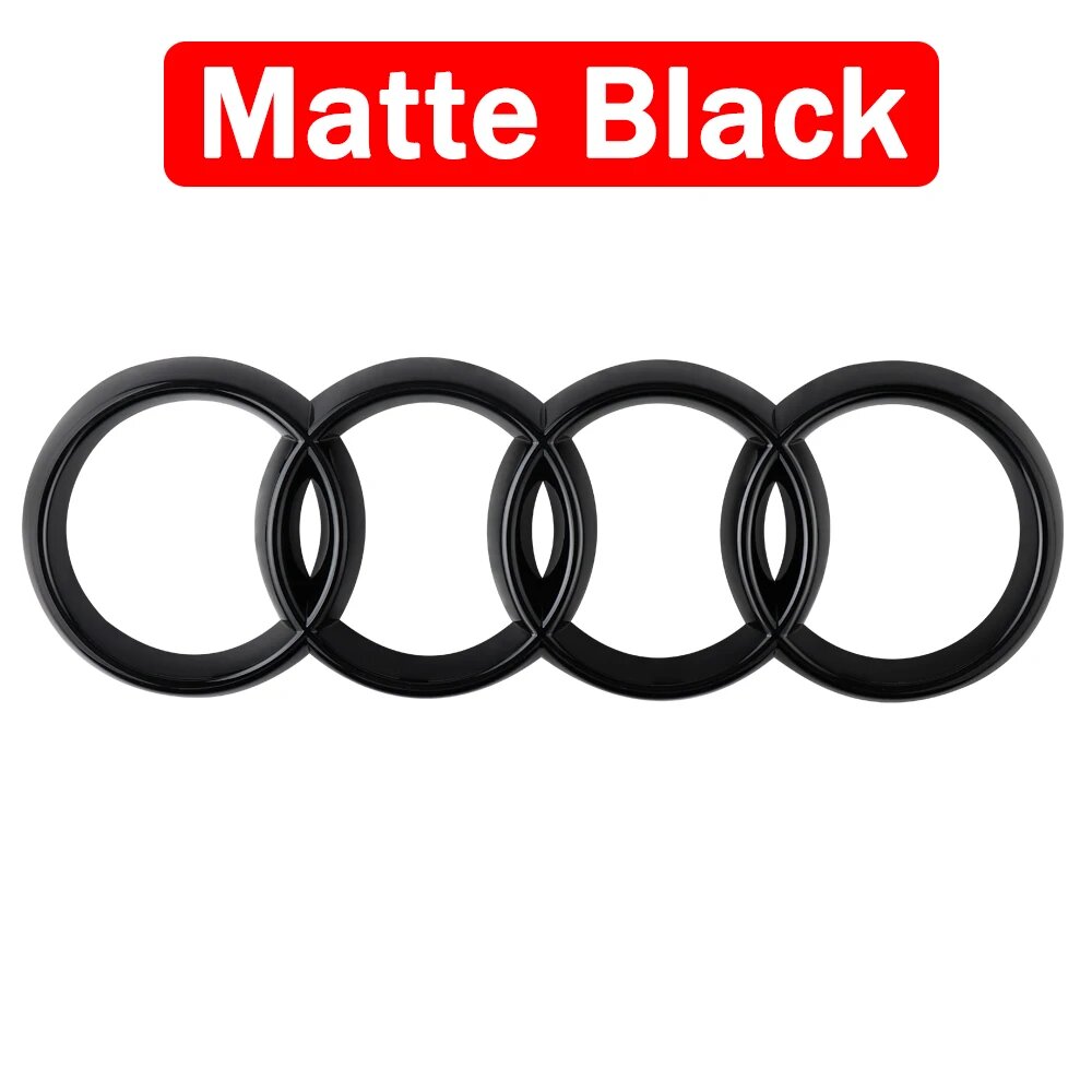 Для AUDI Q5 Q3 A4 A3 A5 A6L A7 A4L Q2L Q7 Q8 S5 S6 S7 R8 S4: 4-кольцевой Front 285mm, Matte Black