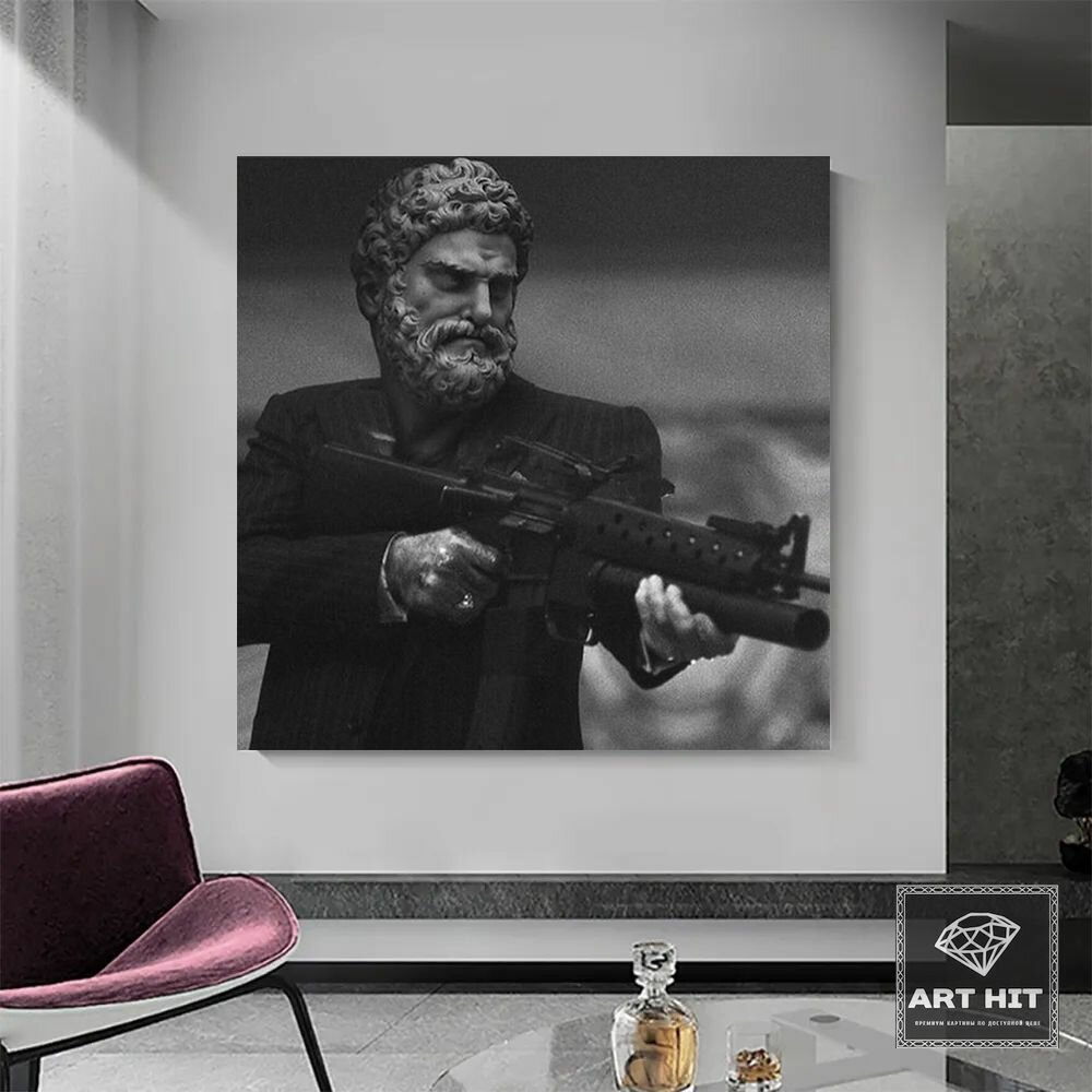 Картина ВсеКартины. тут "Мафия", 40x40 см, на подрамнике, в раме