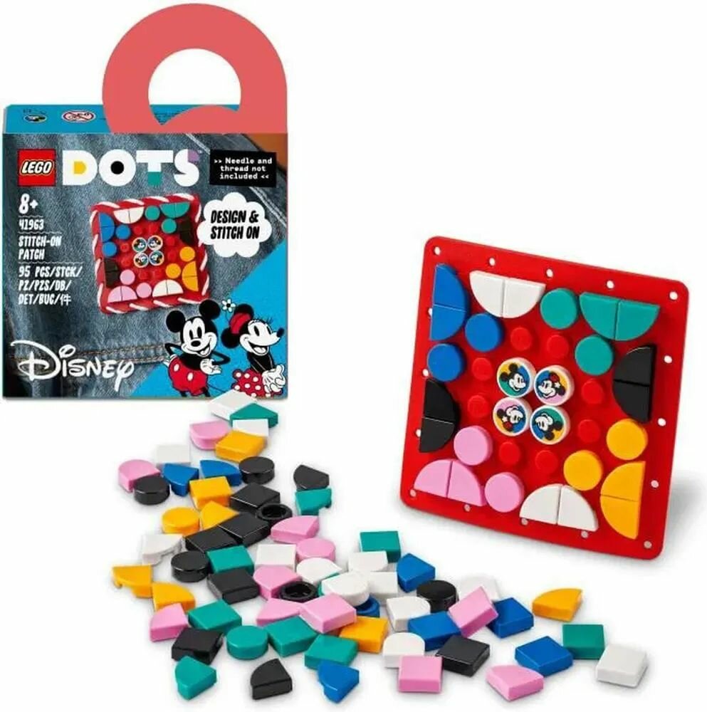 Конструктор LEGO DOTS Нашивки с Микки Маусом и Минни Маус, 95 деталей, 8+, 41963