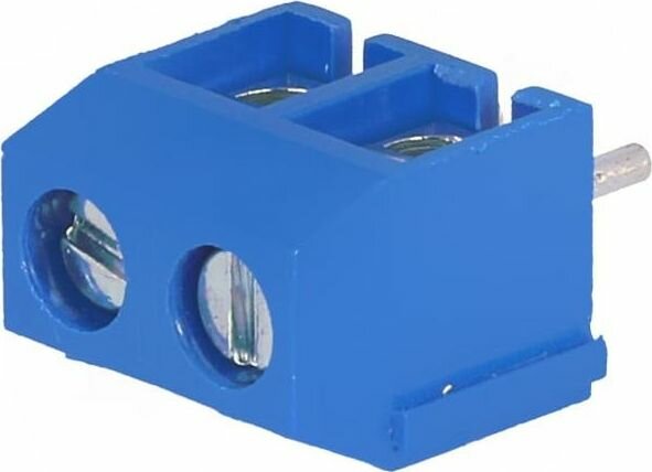Зажимная рейка DEGSON DG301-5.0-02P-12-00A(H) Зажимная рейка для печатных плат угловой 90 град. 5мм на PCB 250В 1шт