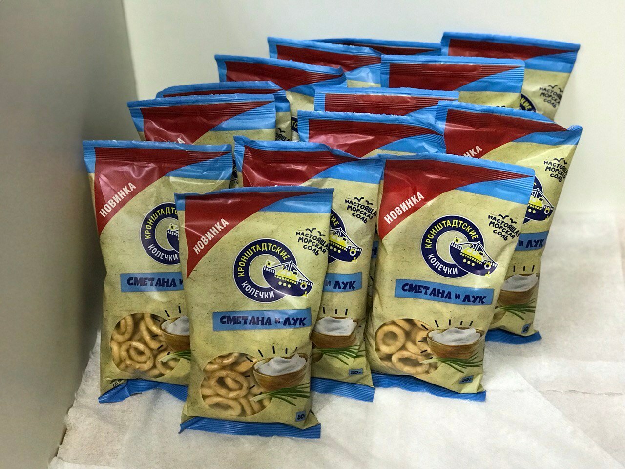 Сушки Кронштадтские колечки со вкусом сметаны и лука