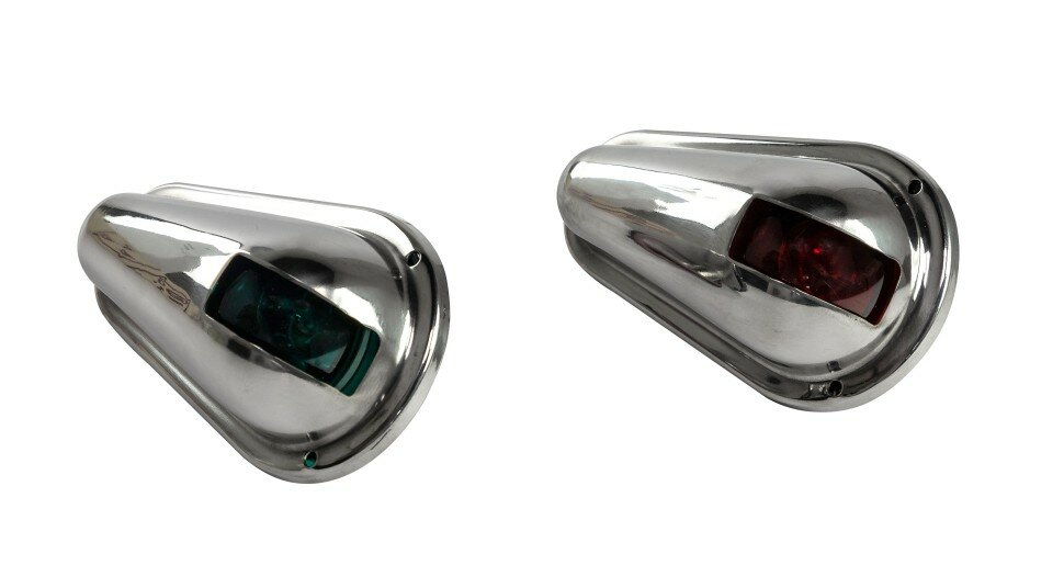 Огни ходовые, нержавеющий корпус, комплект (Москва)