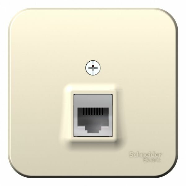 10 шт. Systeme Electric Blanca наружная Молочная Розетка компьютерная RJ45, кат.5E, изолированная пластина, BLNIA045002