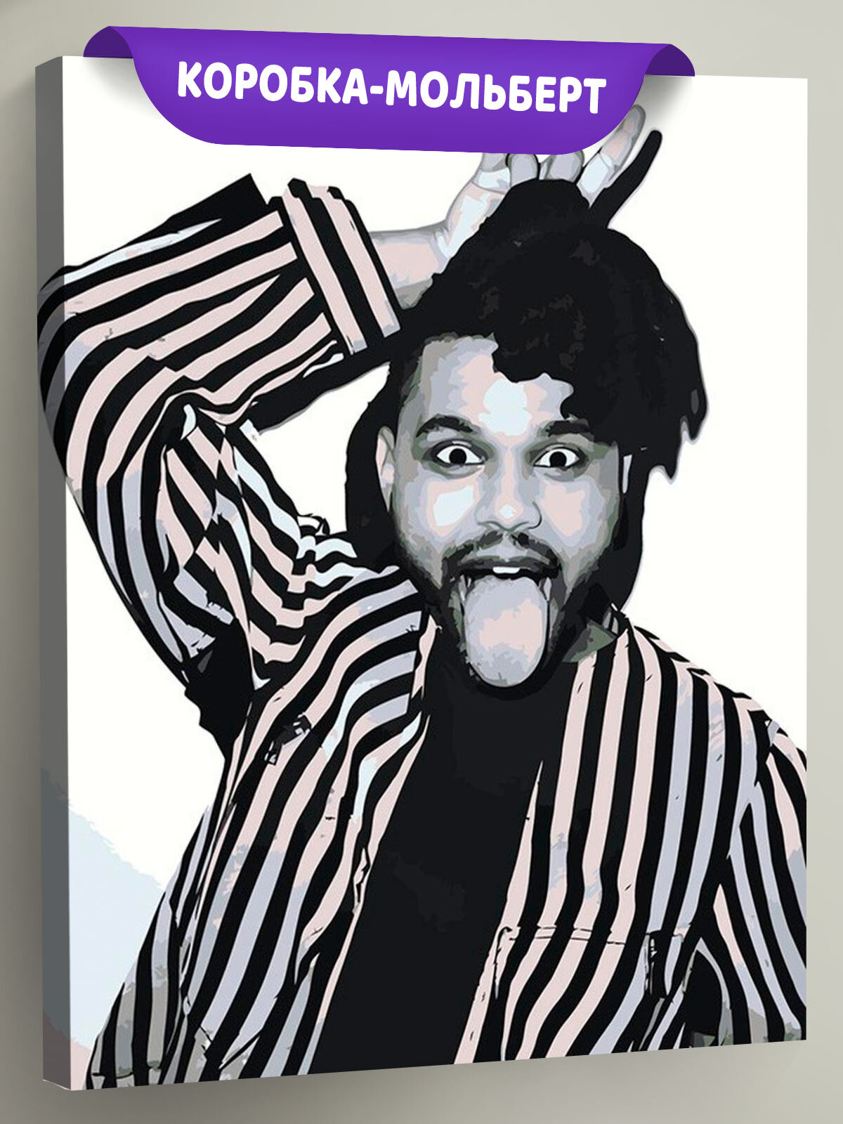 Картина по номерам на холсте с подрамником "Музыкант The Weeknd Викенд 12" Раскраска 40х50 см, Мужчины Знаменитости