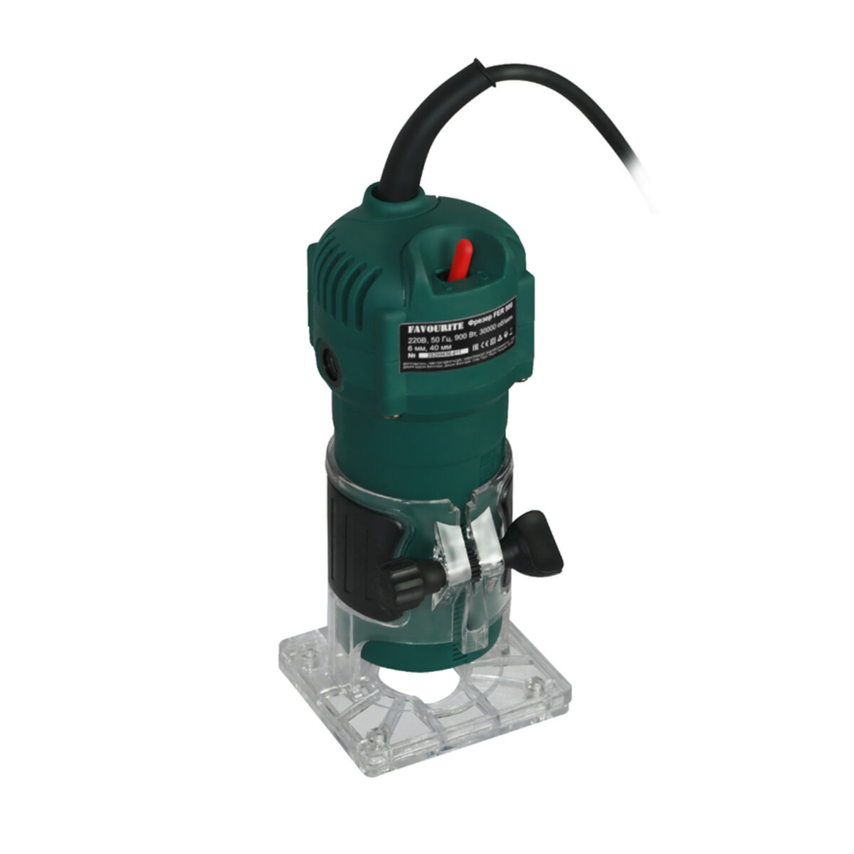 Фрезер по дереву электрический FAVOURITE FER 900, цанга 6/8 мм,900 Вт, 30000 об/мин