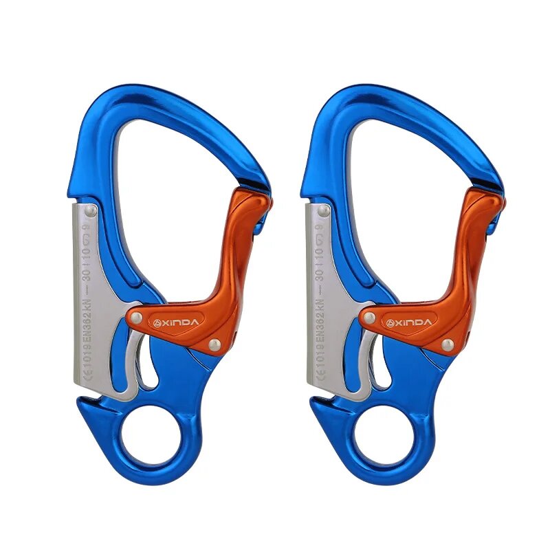 XINDA Красный Автоматический Карабин 30KN Blue-2pcs