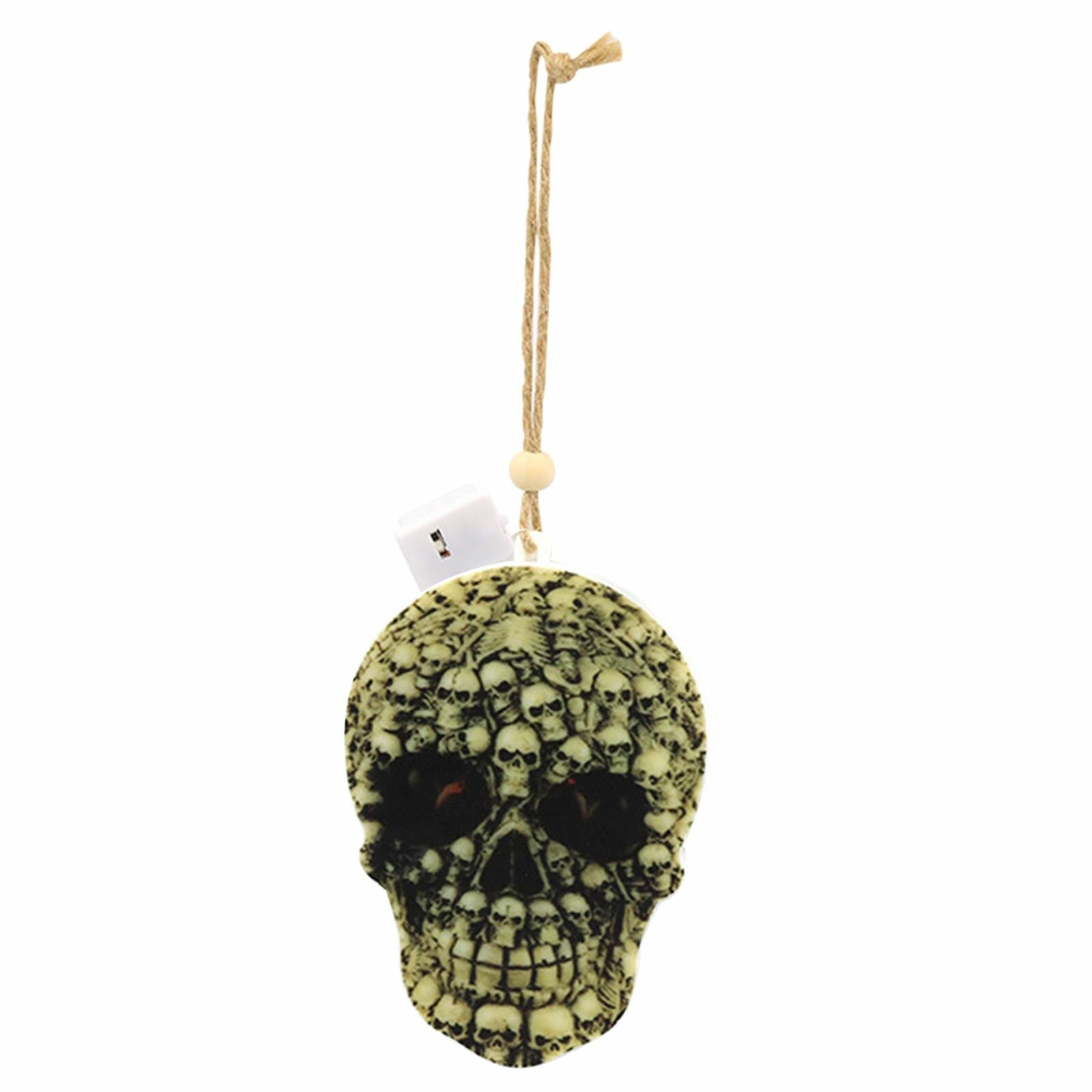 Декоративные фонарики на Хэллоуин -множество черепов