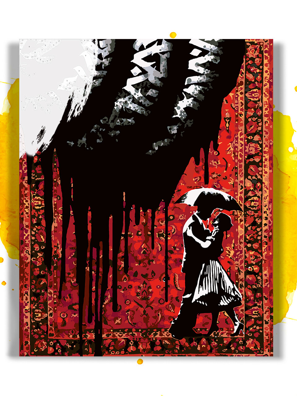 Картина по номерам на холсте Анатомия встречи, 40 х 50 см