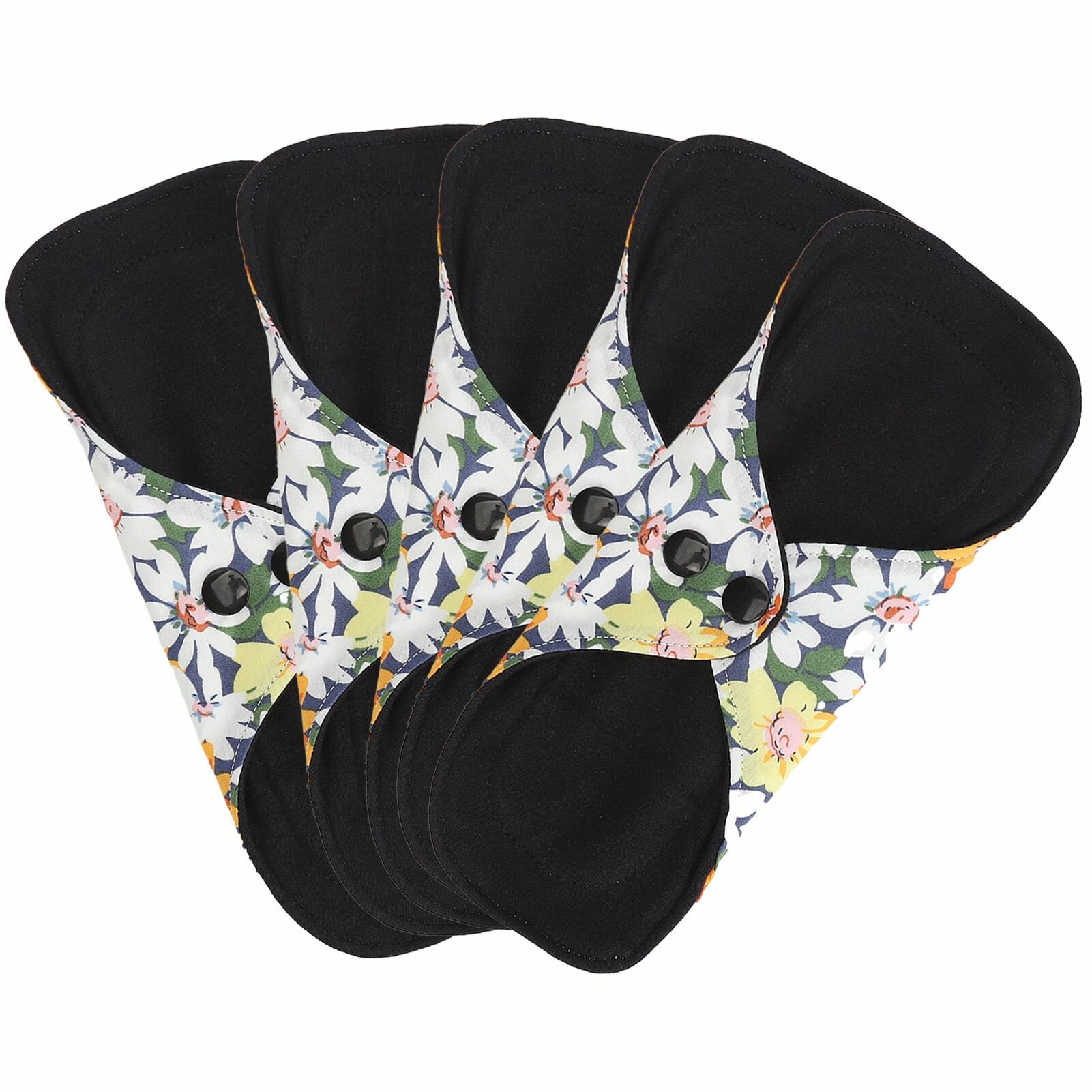 5шт многоразовыхMenstrualных прокладок с высокойabsorption, защитаотпротечек, из мягкого хлопка, для женщин размера L