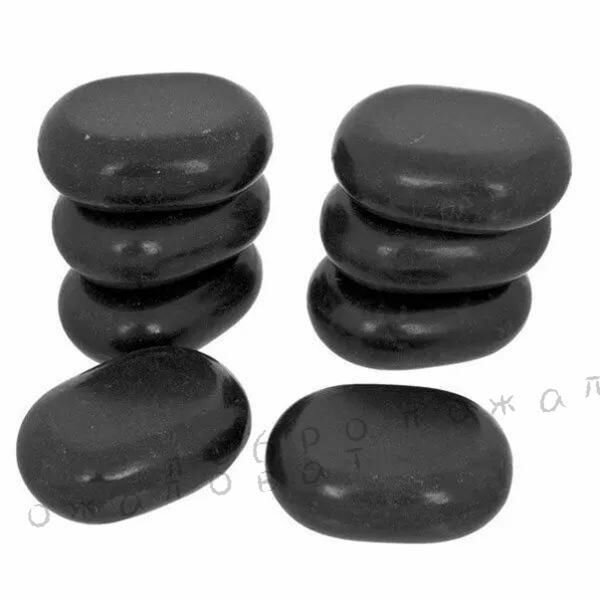 Набор базальтовых камней для массажа (8 шт) 6 5 см Горячий каменный массаж Спа-процедуры, релаксация, антистрессb