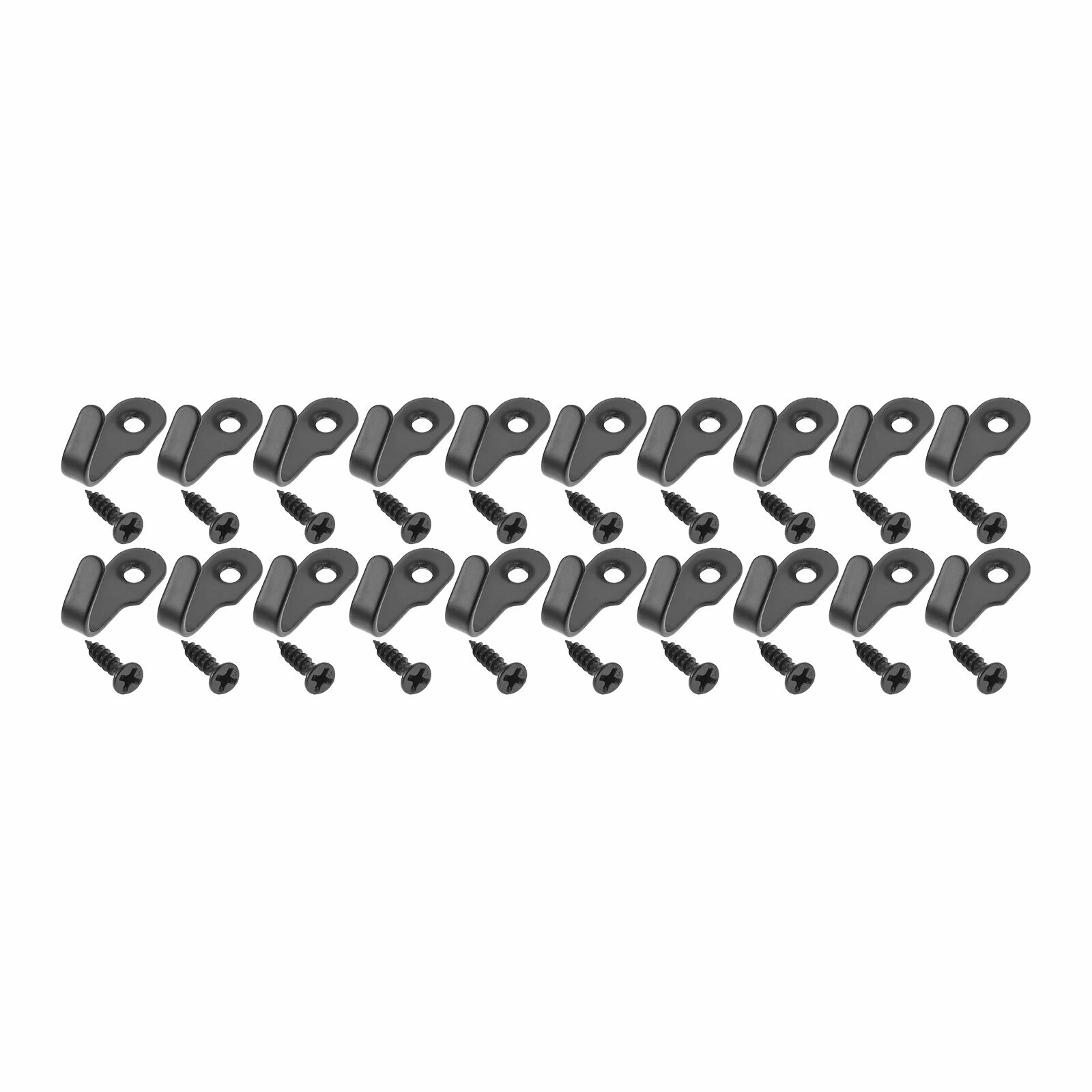 DRELD Мини-крючки из нержавеющей стали, 40 шт. black