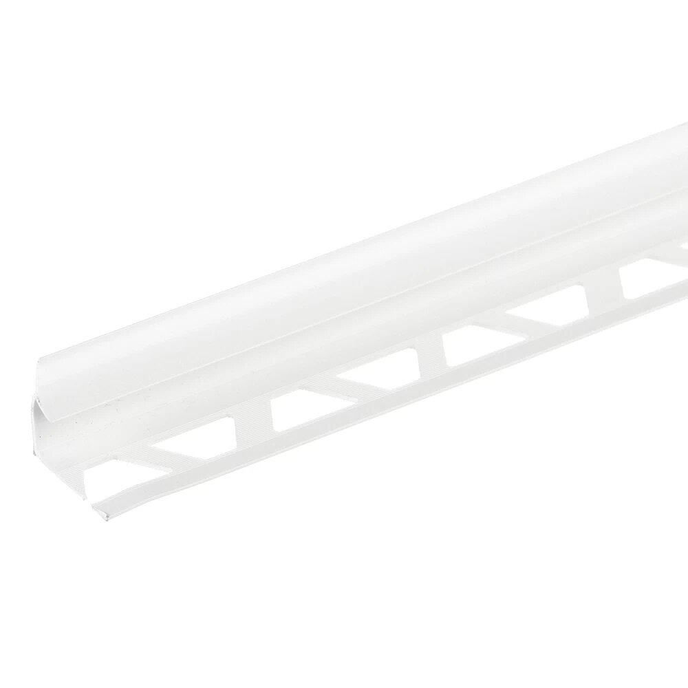 Уголок ПВХ для кафельной плитки внутренний 8 мм 2,5 м белый Вп8 001 БЕЛ