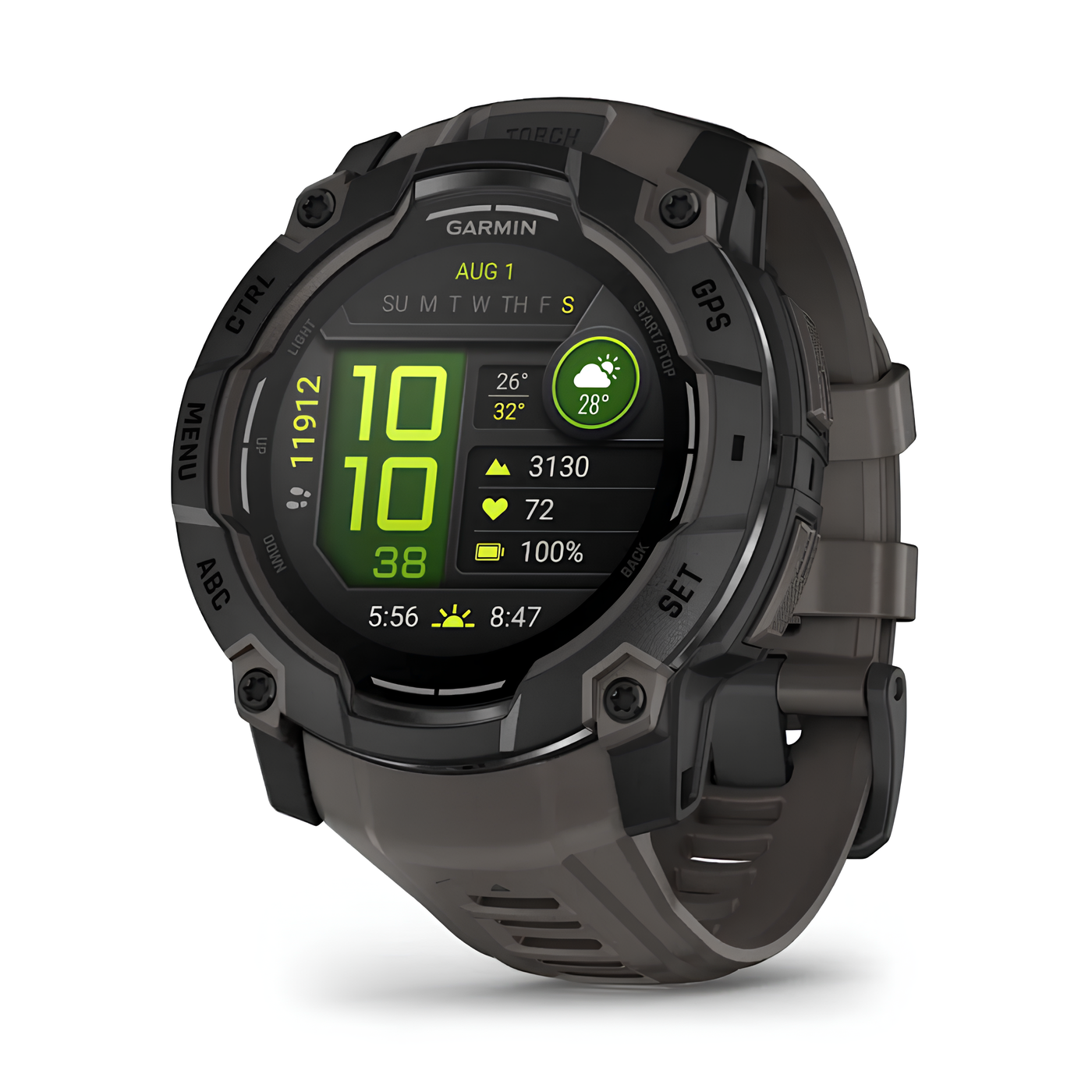 Смарт-часы Garmin Instinct 3 Amoled - 50 mm black with Charcoal Band (010-03020-00)