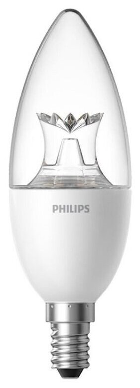 Умная светодиодная лампа Phillips Rui Chi Candle Light Bulb Wi-Fi E14 прозрачная