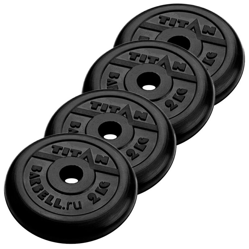 Набор дисков TITAN 2 кг (4 шт), d 26