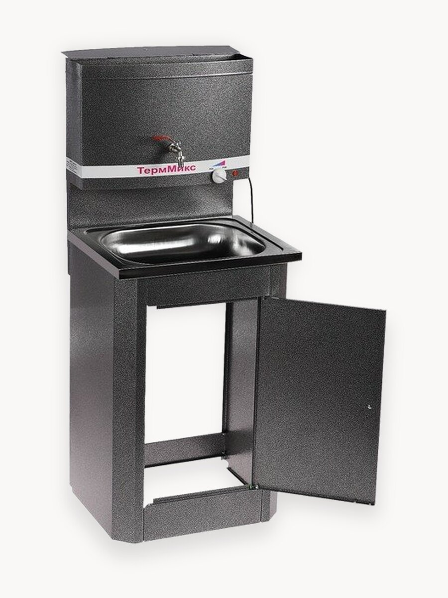 Умывальник "ТермМикс", с ЭВН, нержавеющая мойка, 1250 Вт, 17 л, цвет серебро