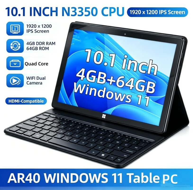Планшет Glavey, 10", 4/32ГБ, Wi-Fi, Windows