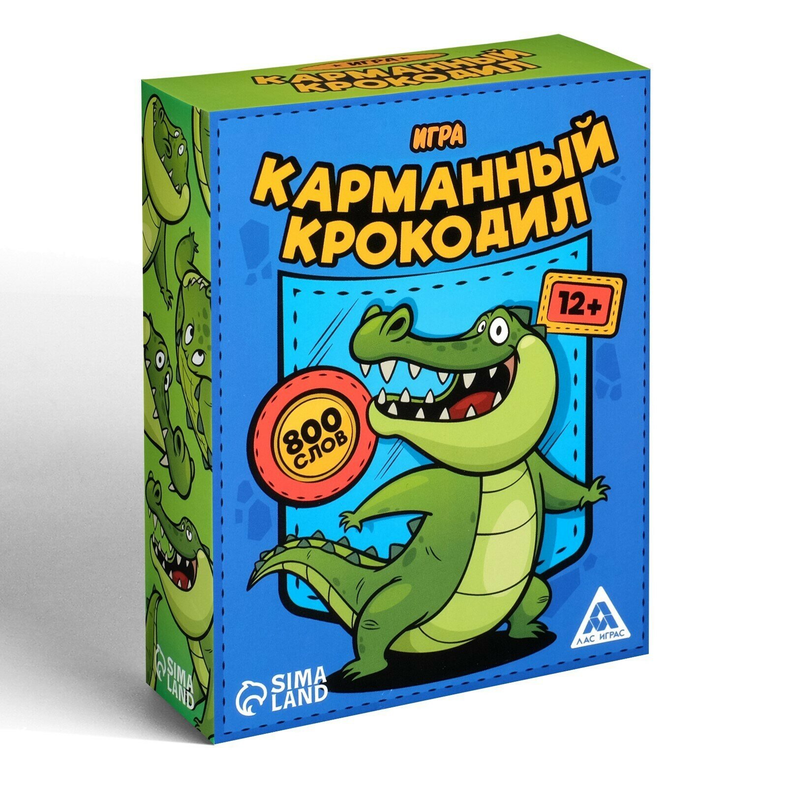 Игра "Карманный Крокодил" на объяснение слов, 100 карт, 12+