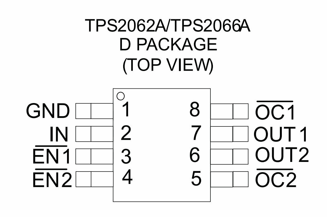 Микросхема TPS2066AD