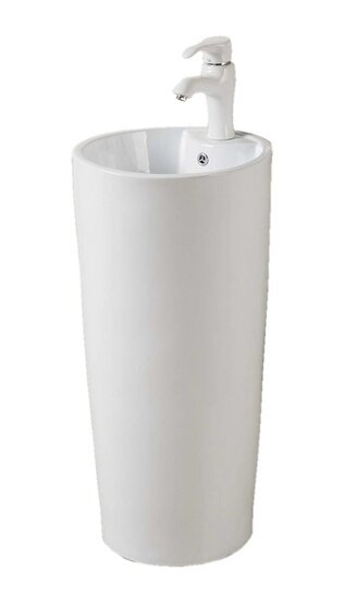 Напольная раковина Gid Nb131 40х40х84 белая 81112