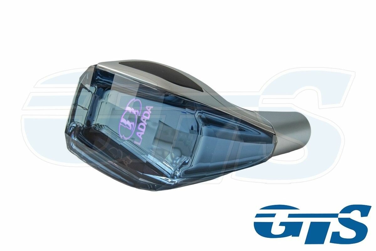 Ручка КПП хрусталь с логотипом Lada и RGB подсветкой (7 разных цветов)