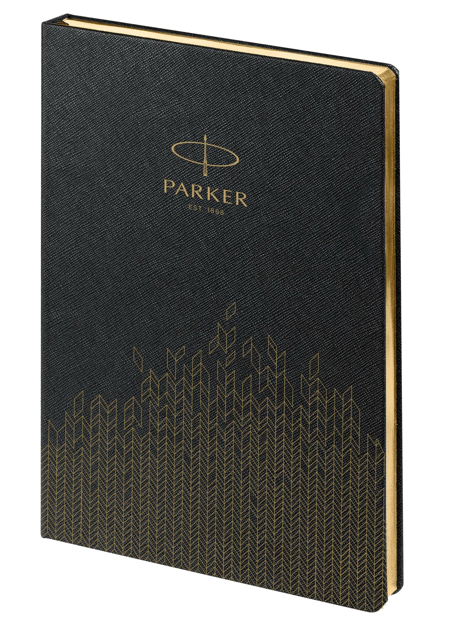 Ежедневник, недатированный, черный c нанесением Logo Parker P1_1113305