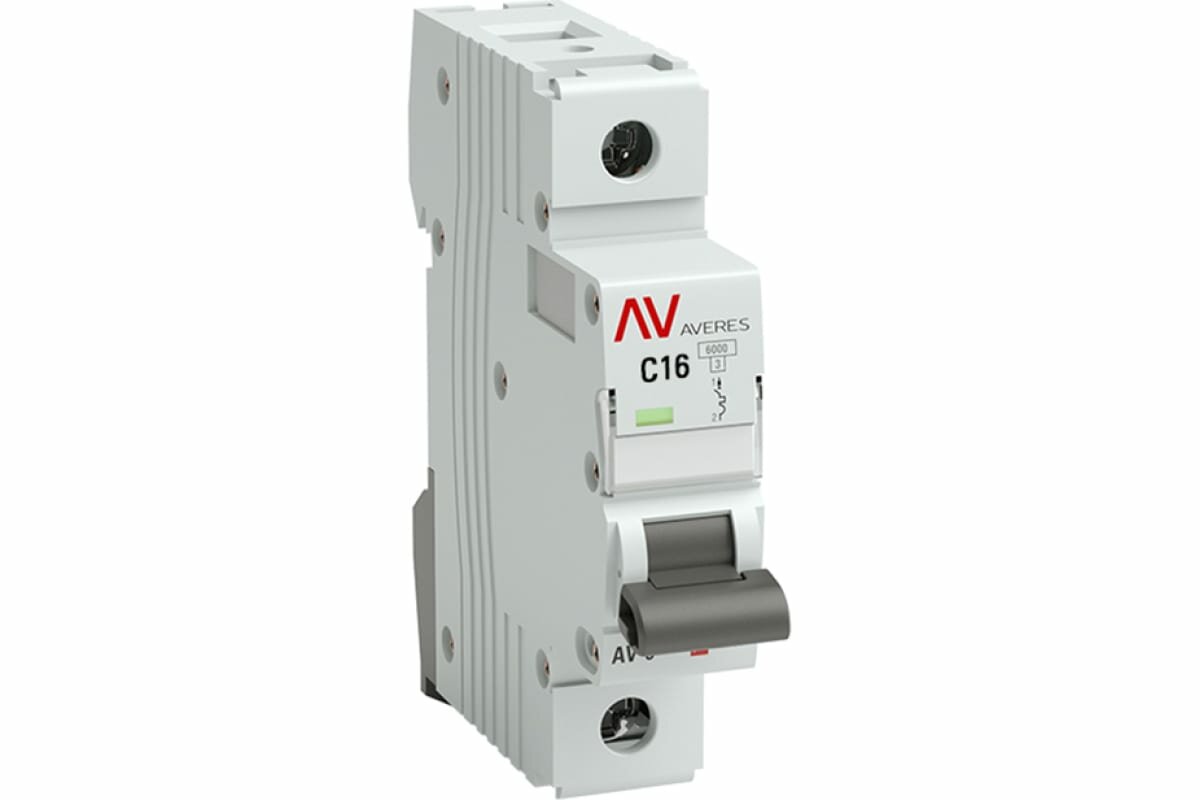 EKF AVERES AV-6 1P 16A C 6kA автоматический выключатель для распределительных щитков