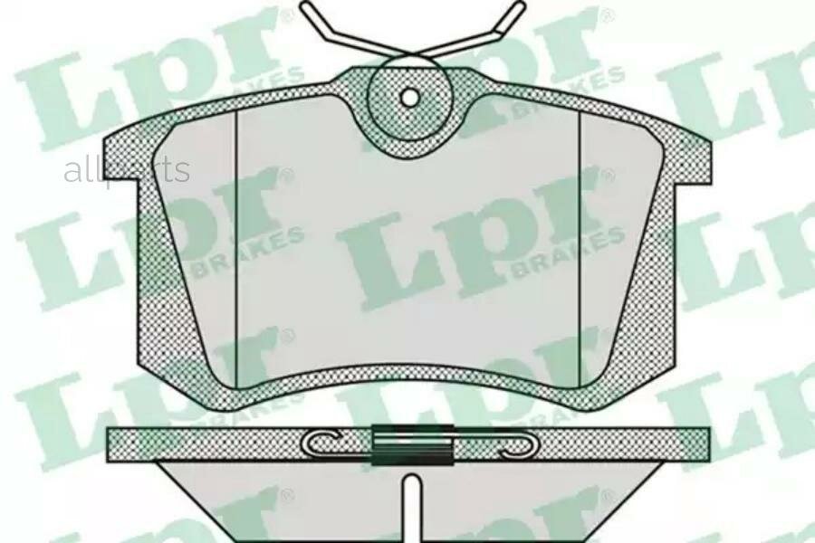 LPR 05P868 Колодки торм. дисковые