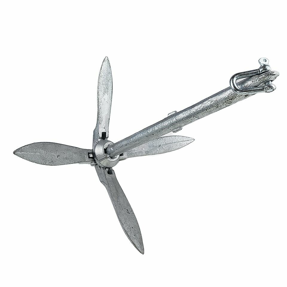 Якорь-кошка гальванизированный "Мореман", тип В, 5,5 кг (10268936)