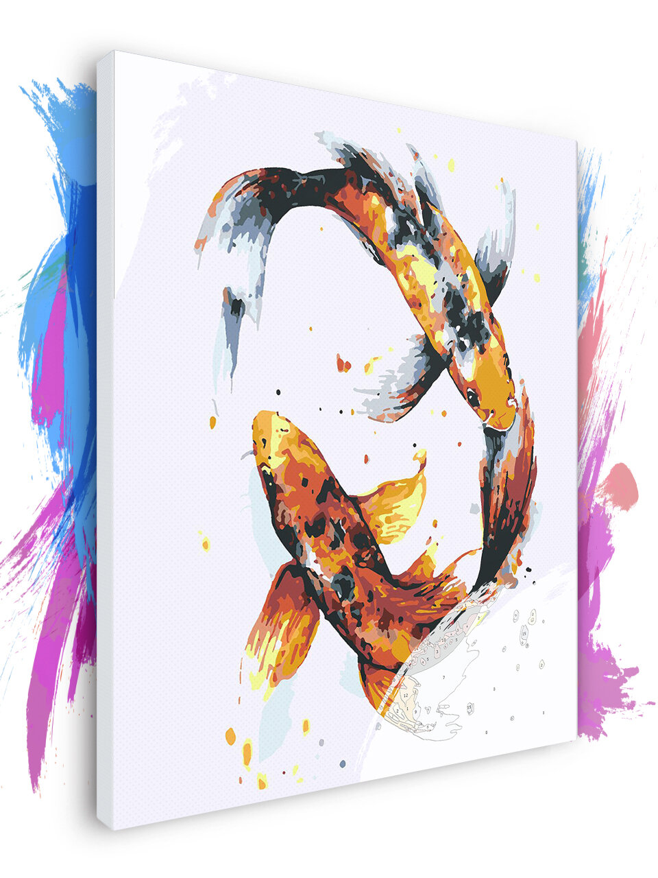 Картина по номерам Красиво Красим Золотые рыбки