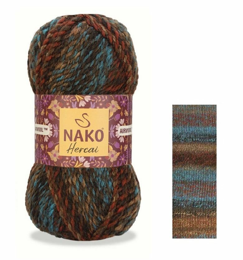 Пряжа Hercai Nako (5 мотков по 100 грамм-156м.)100% акрил 7257