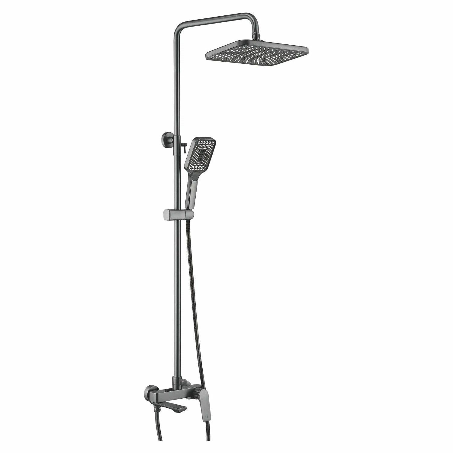 Душевая система Shevanik S9JU13PI6TGV, оружейная сталь
