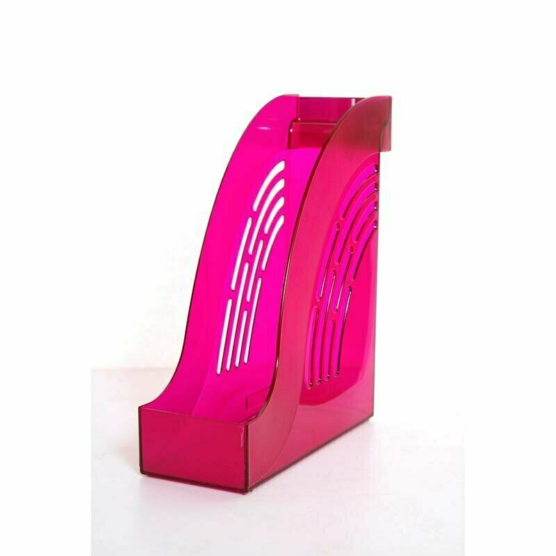 Вертикальный накопитель Attache Яркий Офис пластиковый тонированный Слива 95мм, 644887