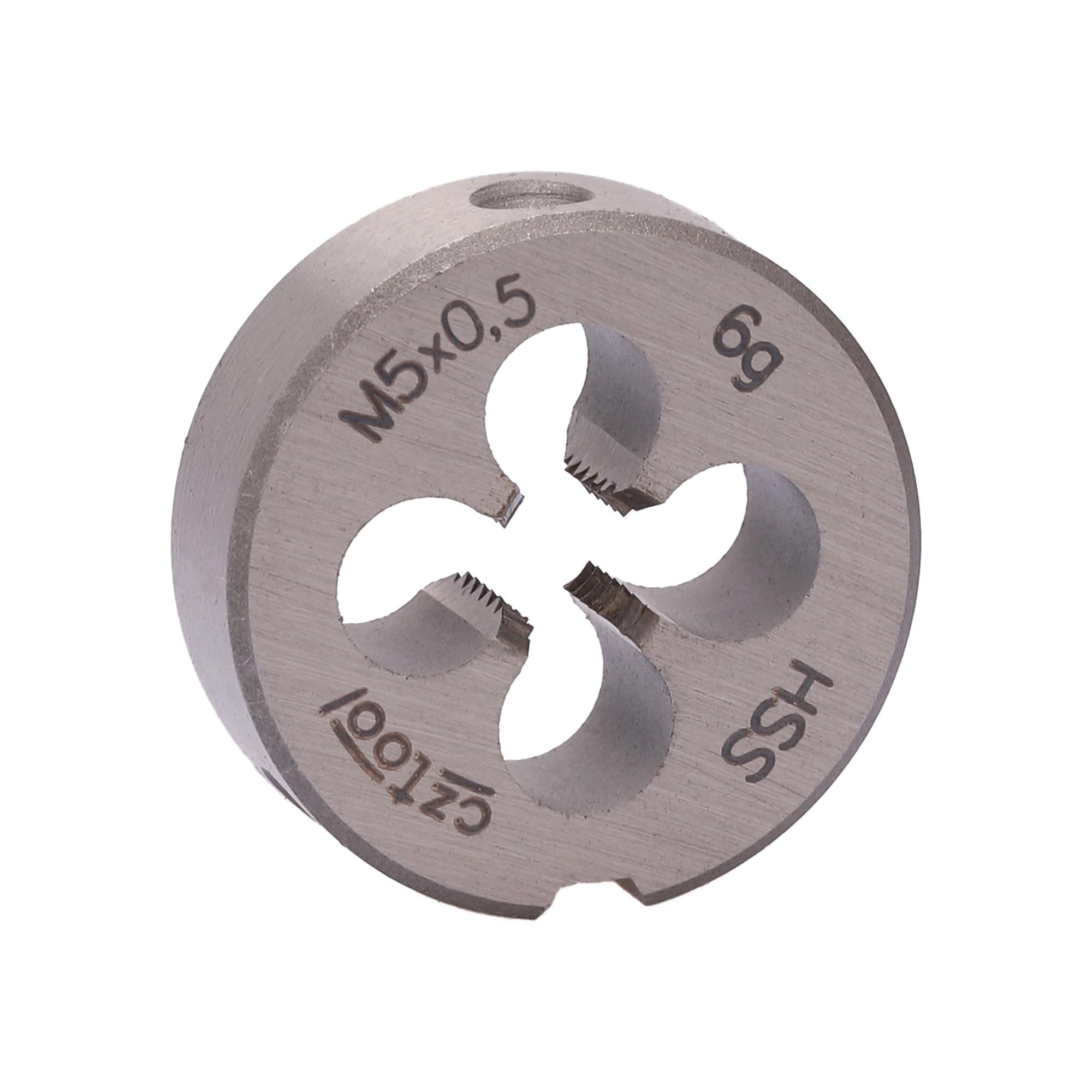 Плашка М 5,0х0,5 DINEN22568 HSS 6g 20х5мм Bucovice(CzTool) 240051