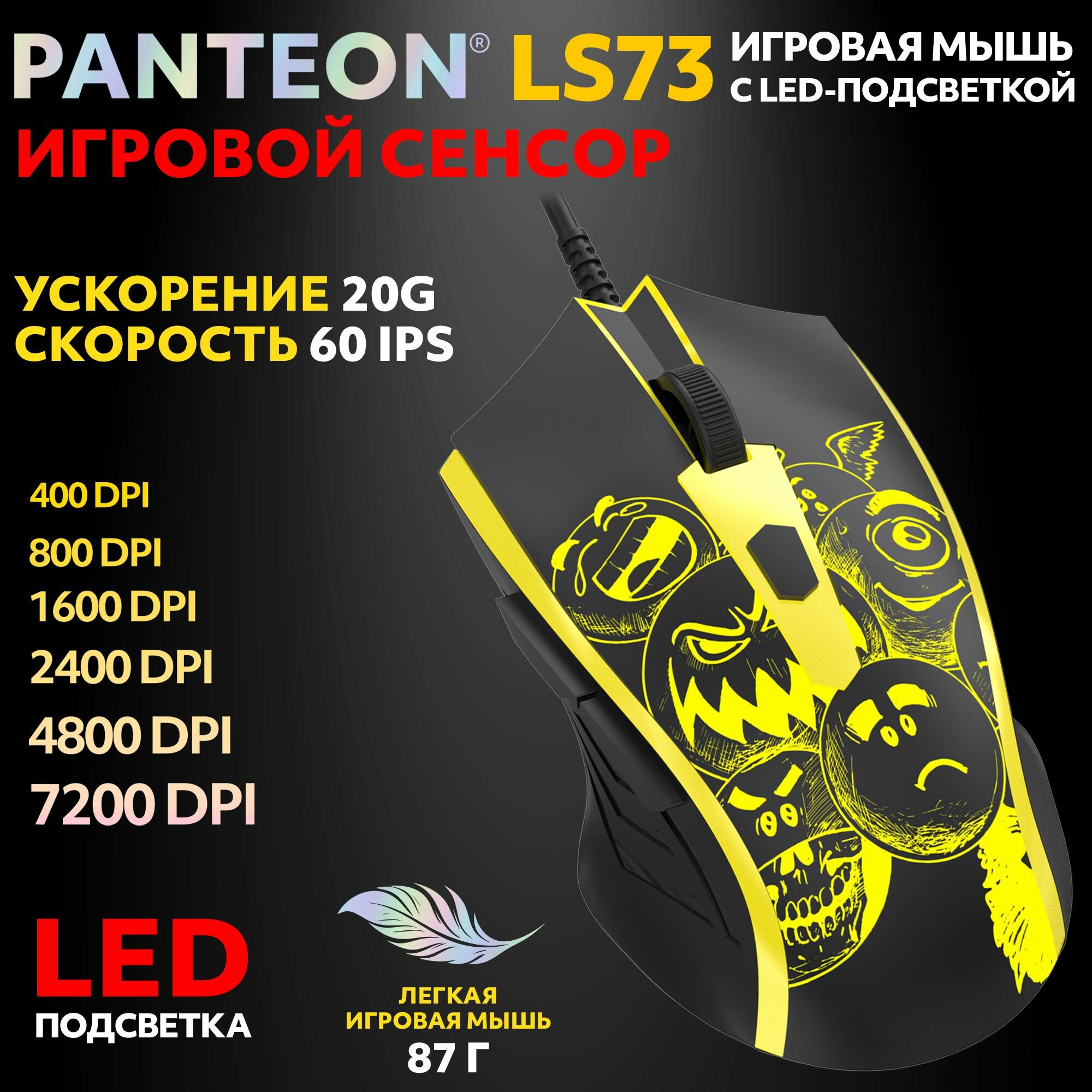 Игровая мышь PANTEON LS73