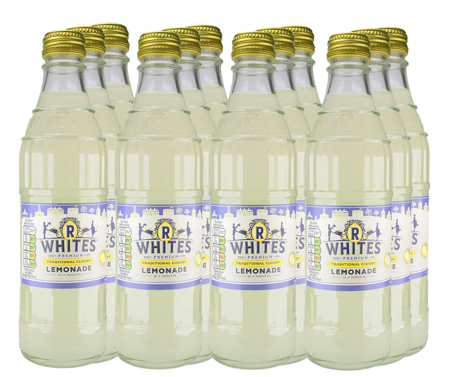 Напиток газированный R White s "Traditional Cloudy Lemonade" (Лимон) 0,33л *12шт, стекло