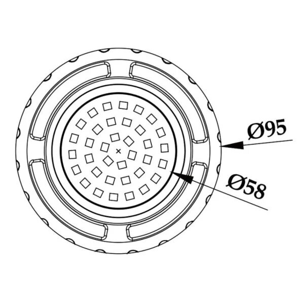 Прожектор светодиодный Aquaviva HJ-FG-PC95H-2, 6 Вт, белый, цена - за 1 шт