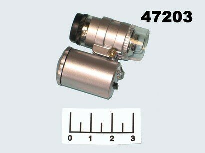 Лупа складная 60* с подсветкой + ультрафиолет MG9882